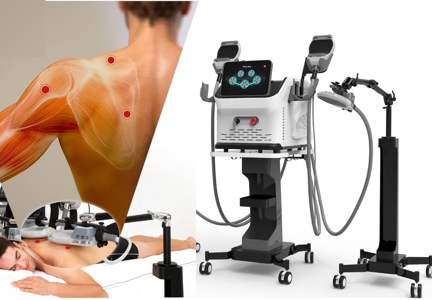 Portable Rf 4 Handles Musculpting Muscle Building Machine - BEIJING ...